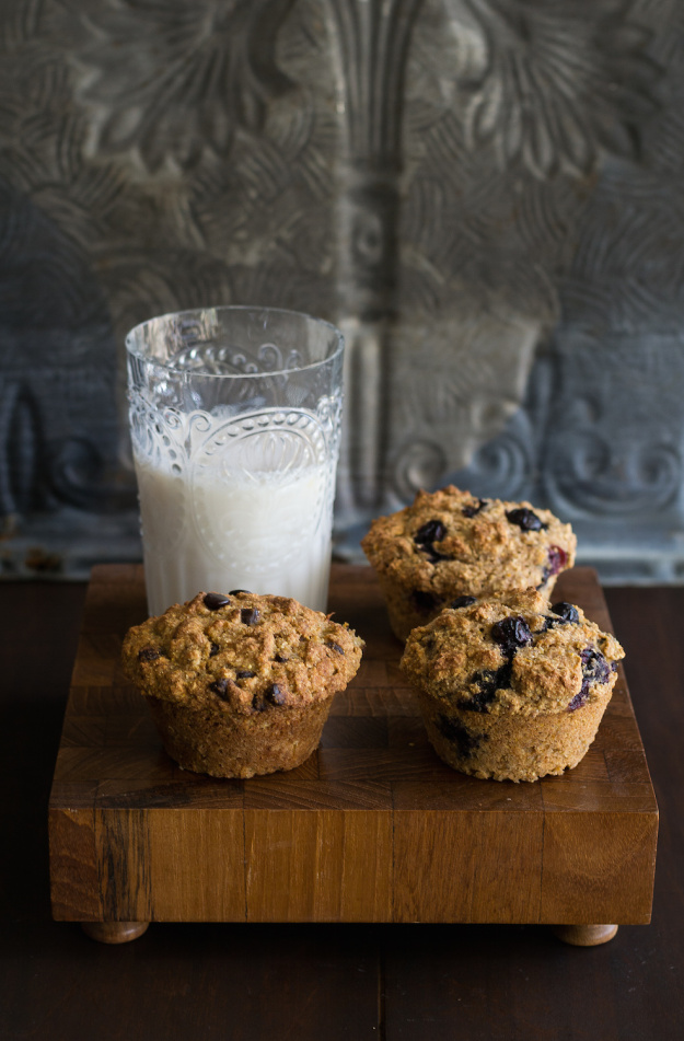 Multigrain Chocolate Chip Muffins, Multigrain Blueberry Muffins | Vegan ...